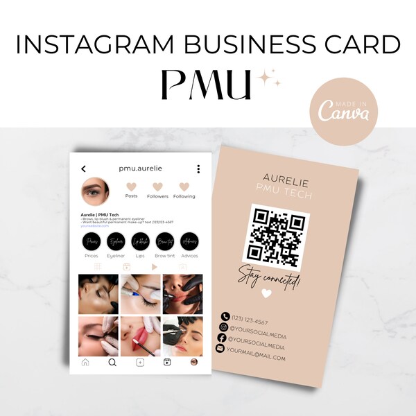 Pmu Eyebrow Business Cards - Etsy
