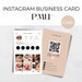 Pmu Ig Business Card Template Pmu Instagram Business Card Permanent ...