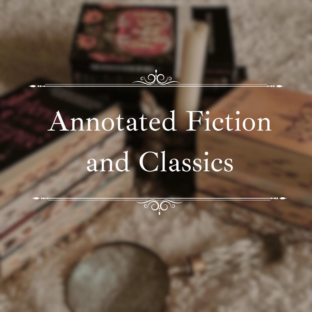 Annotated Classics & Fiction Books | Dark Academia | Message for Book ...