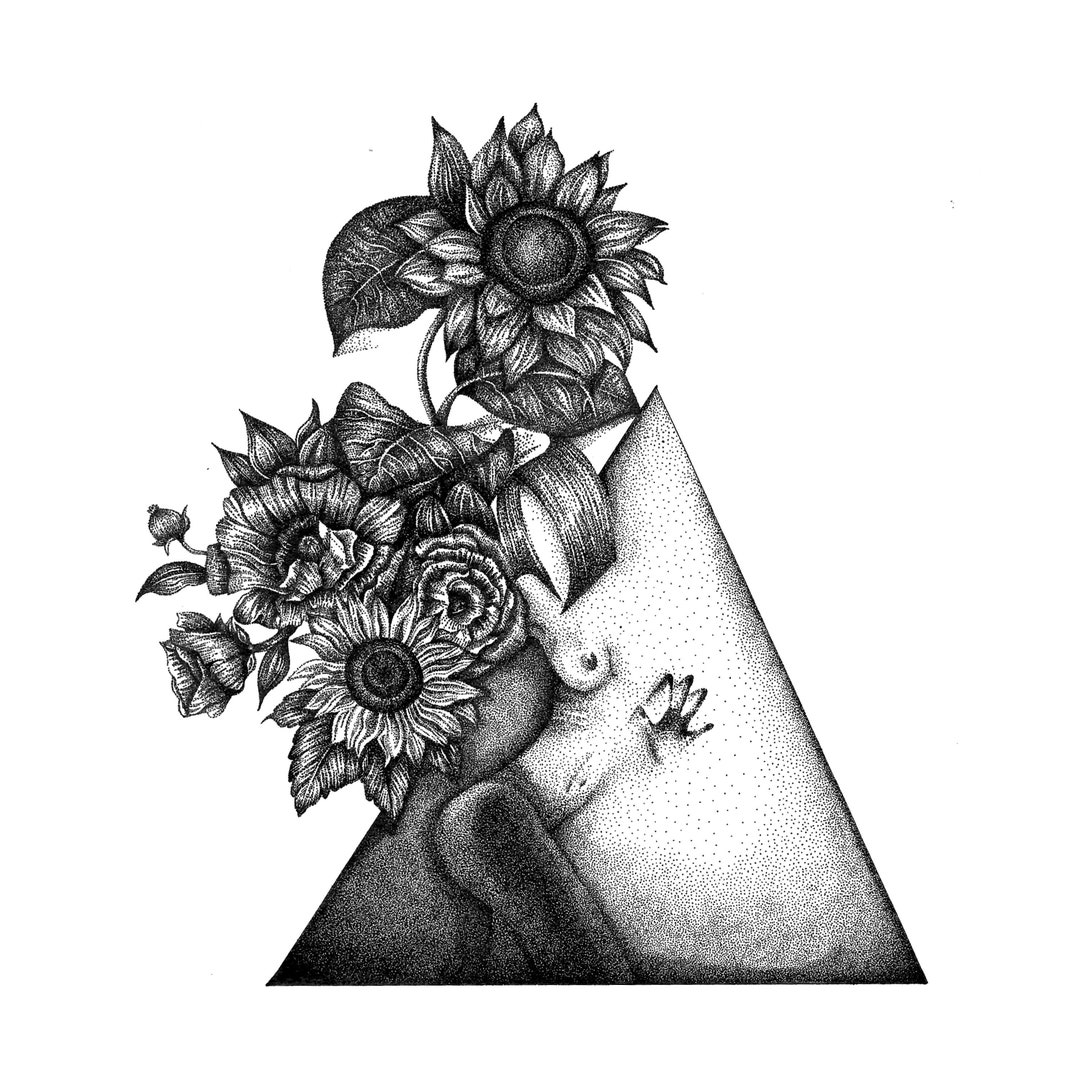 Digital Download, Printable Ink Dot Drawing - Etsy