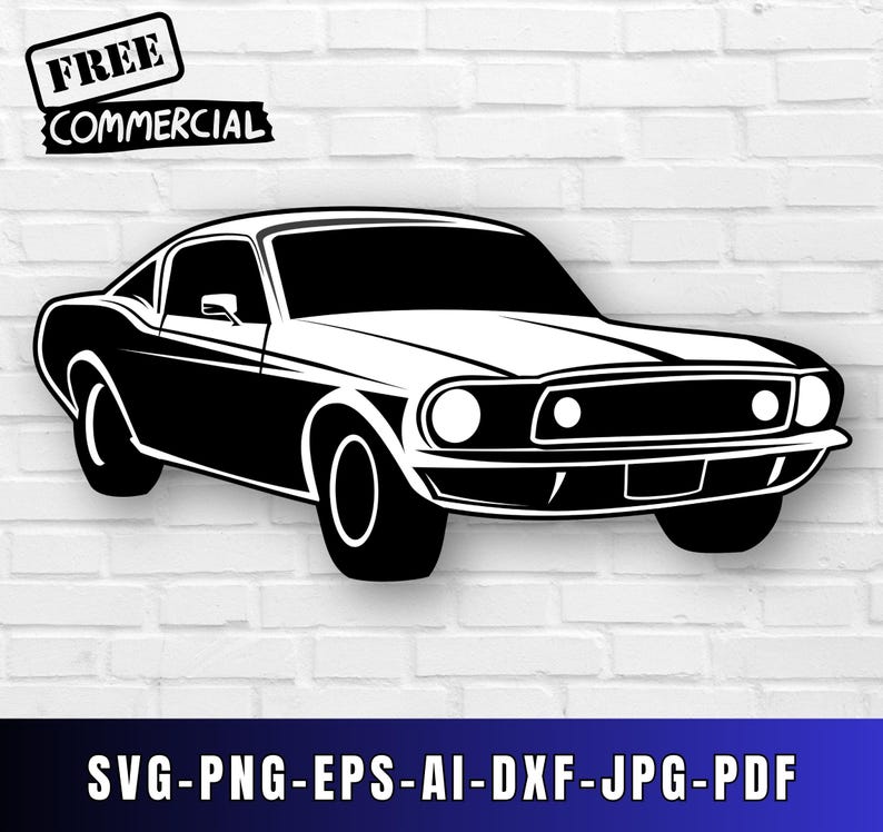 Ford Mustang SVG Bundle: Muscle Car Decals, Cricut Ready (digital ...