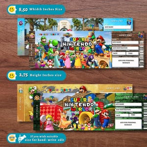Super Nintendo World Trip Ticket: Universal Studios Hollywood Surprise ...