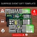 Editable BACK to the FUTURE Surprise Reveal Event Gift Template. Back ...