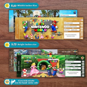 Super Nintendo World Trip Ticket: Universal Studios Hollywood Surprise ...