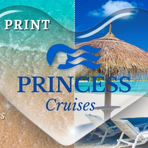 Princess Cruises Surprise Trip Ticket: Printable Souvenir Reveal (PDF ...