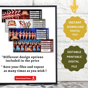 Editable Christmas Spectacular Ticket Template: Radio City Rockettes ...