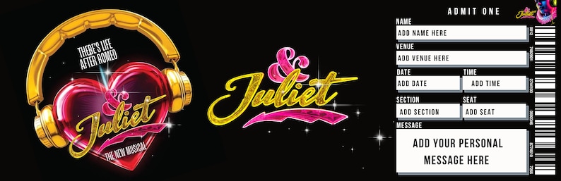 Editable &JULIET Surprise Reveal Event Gift Template. and Juliet ...