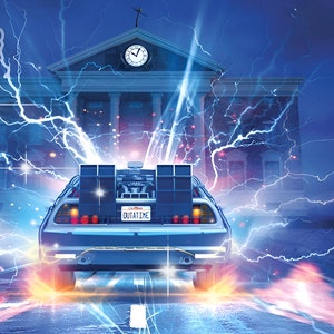 Editable BACK to the FUTURE Surprise Reveal Event Gift Template. Back ...