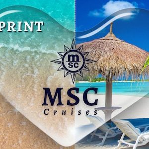 MSC Cruise Ticket Template: Surprise Trip Reveal (printable PDF) - Etsy