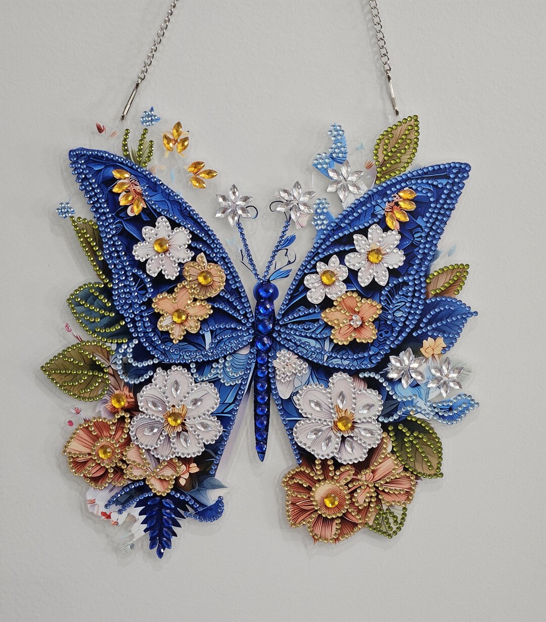 Beautiful Butterflies and Flowers Diamond Art Wall Hanging - Etsy