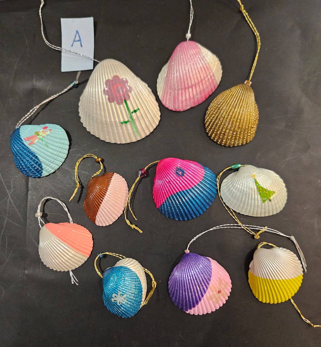 Bag of Hand Painted Sea Shells Ornaments - Nice Variety - Etsy