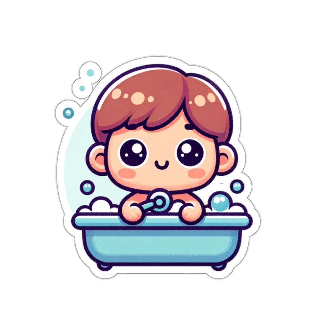 Cute Baby Boy, Baby Sticker, Bubble Baby Sticker, Kawaaii Baby Sticker ...