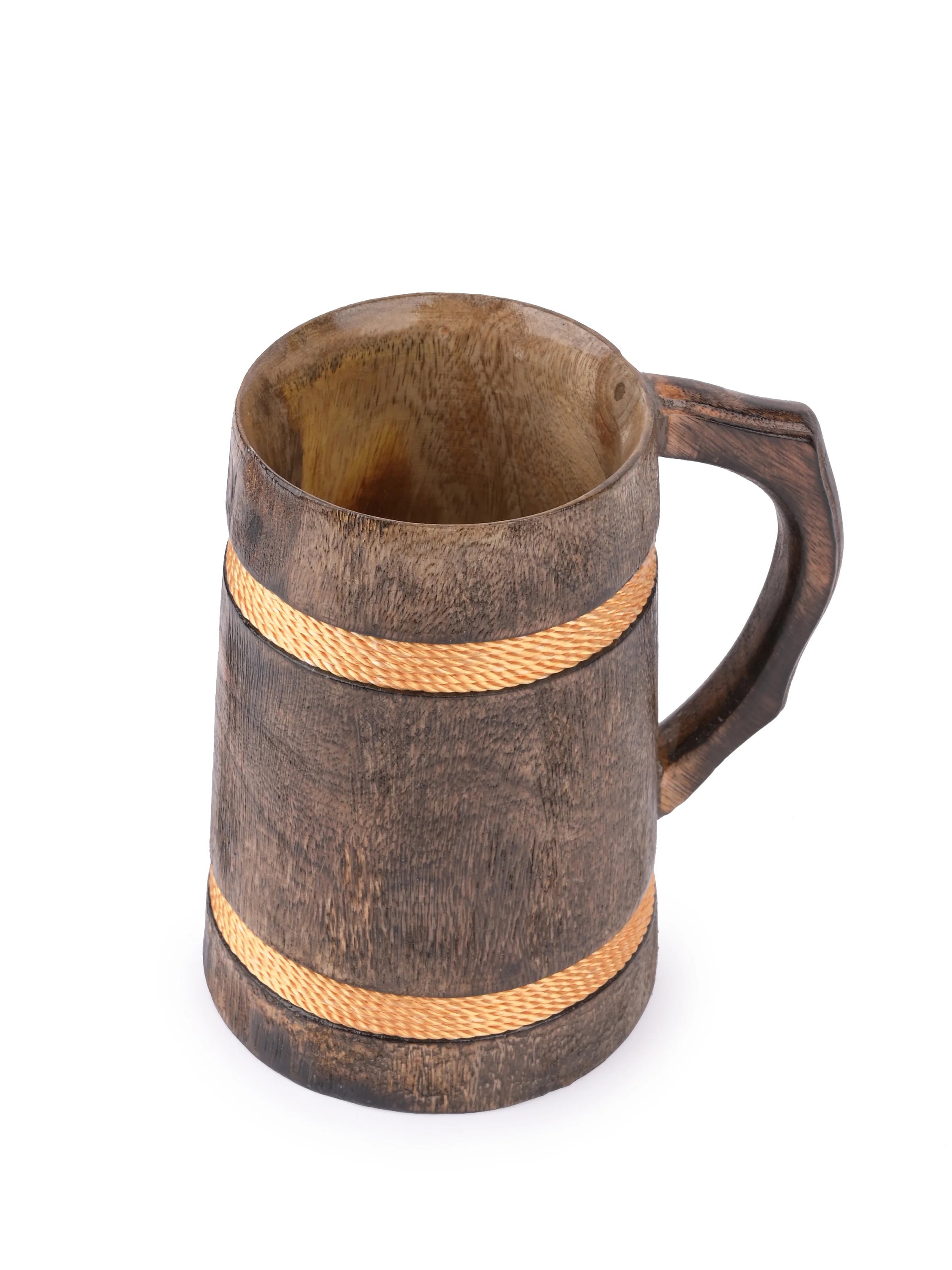 Handmade Wooden Beer Mug With Handle Vintage Wood Mug - Etsy