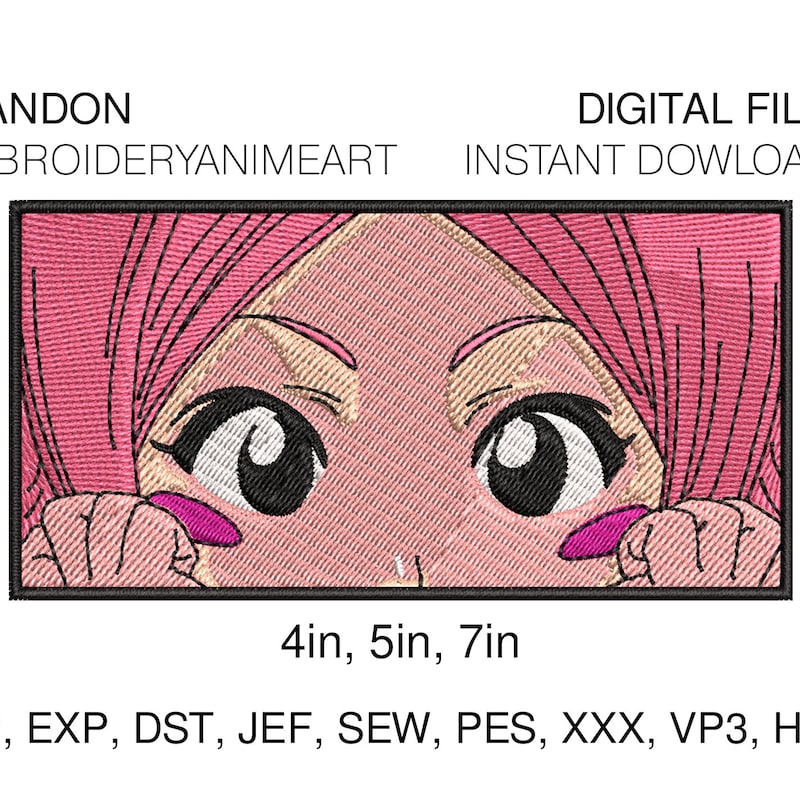 Anime Embroidery - Etsy