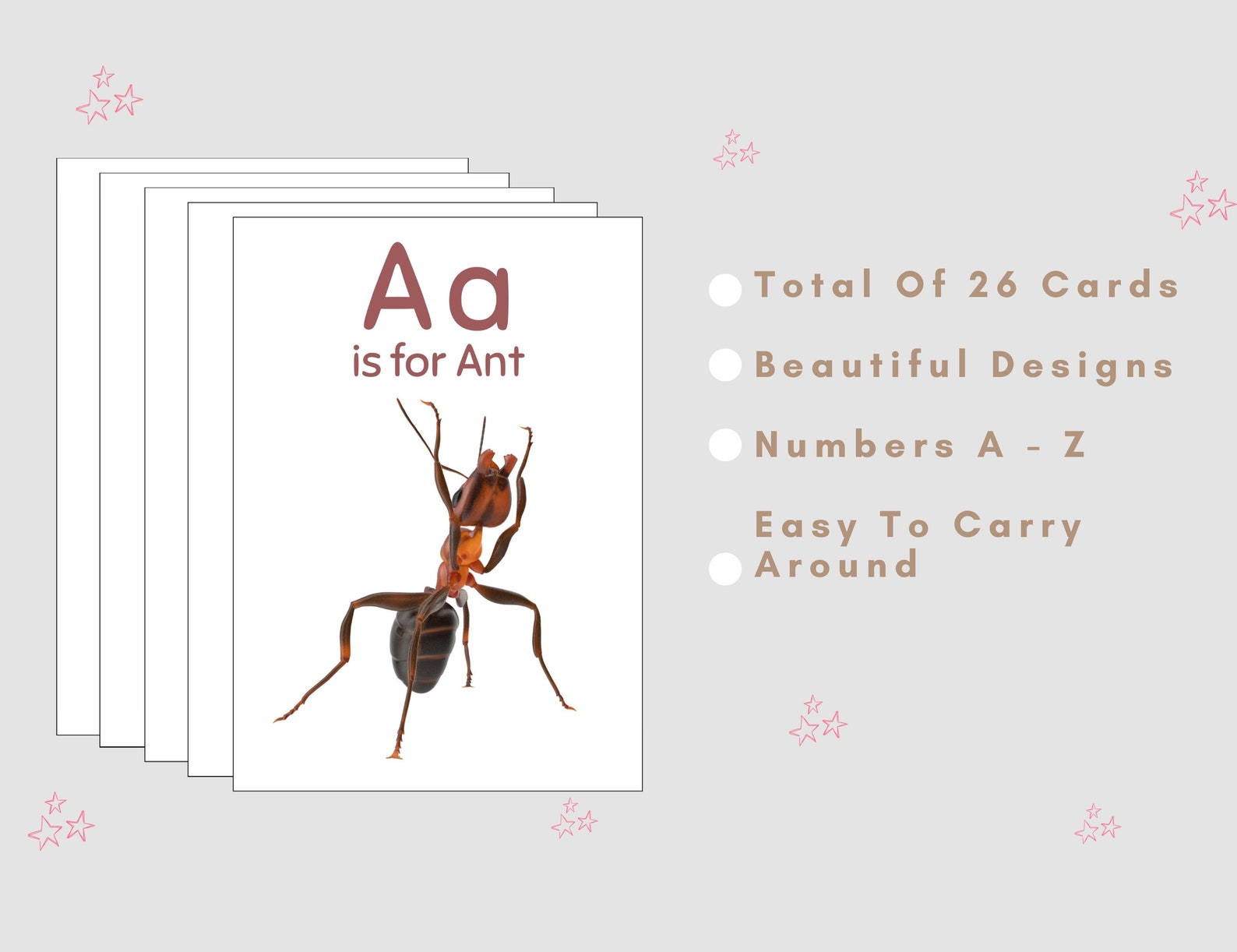 Printable Animal Alphabet Flashcards Preschool Alphabet Flash - Etsy