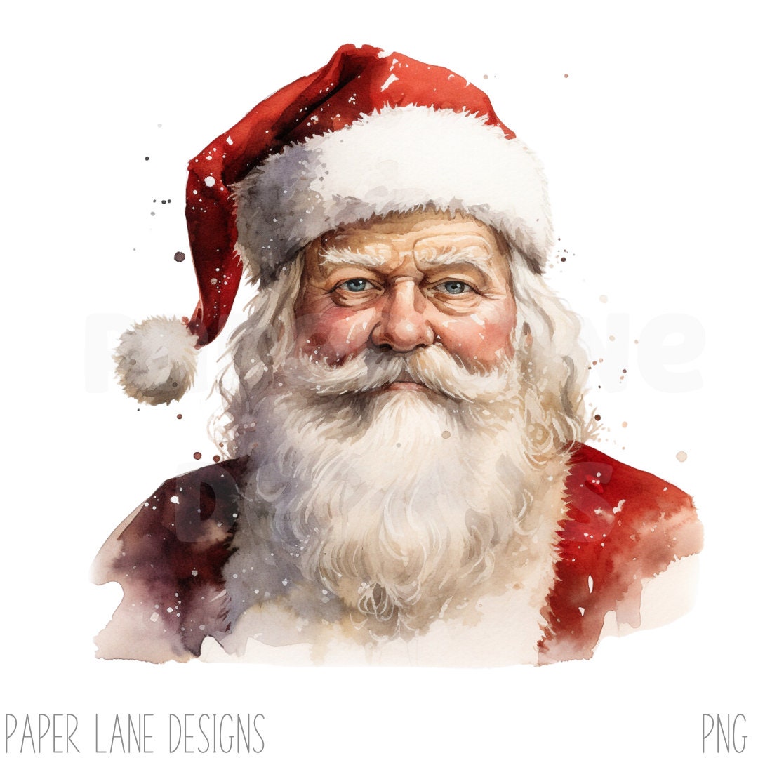 Santa Claus Clipart Sublimation Christmas Traditonal Santa Clipart Png ...
