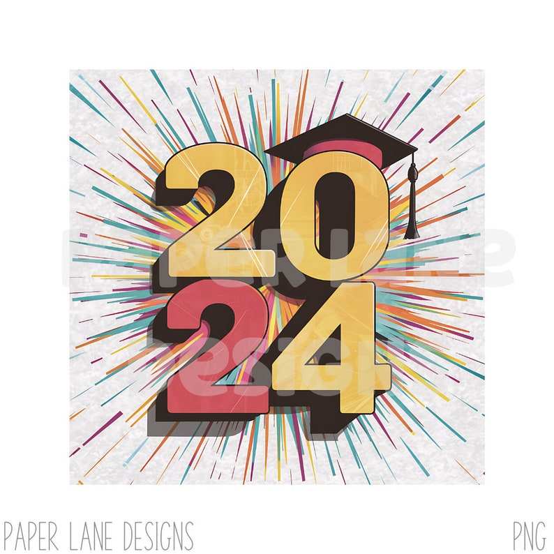Graduation 2024 Clipart Png - Etsy