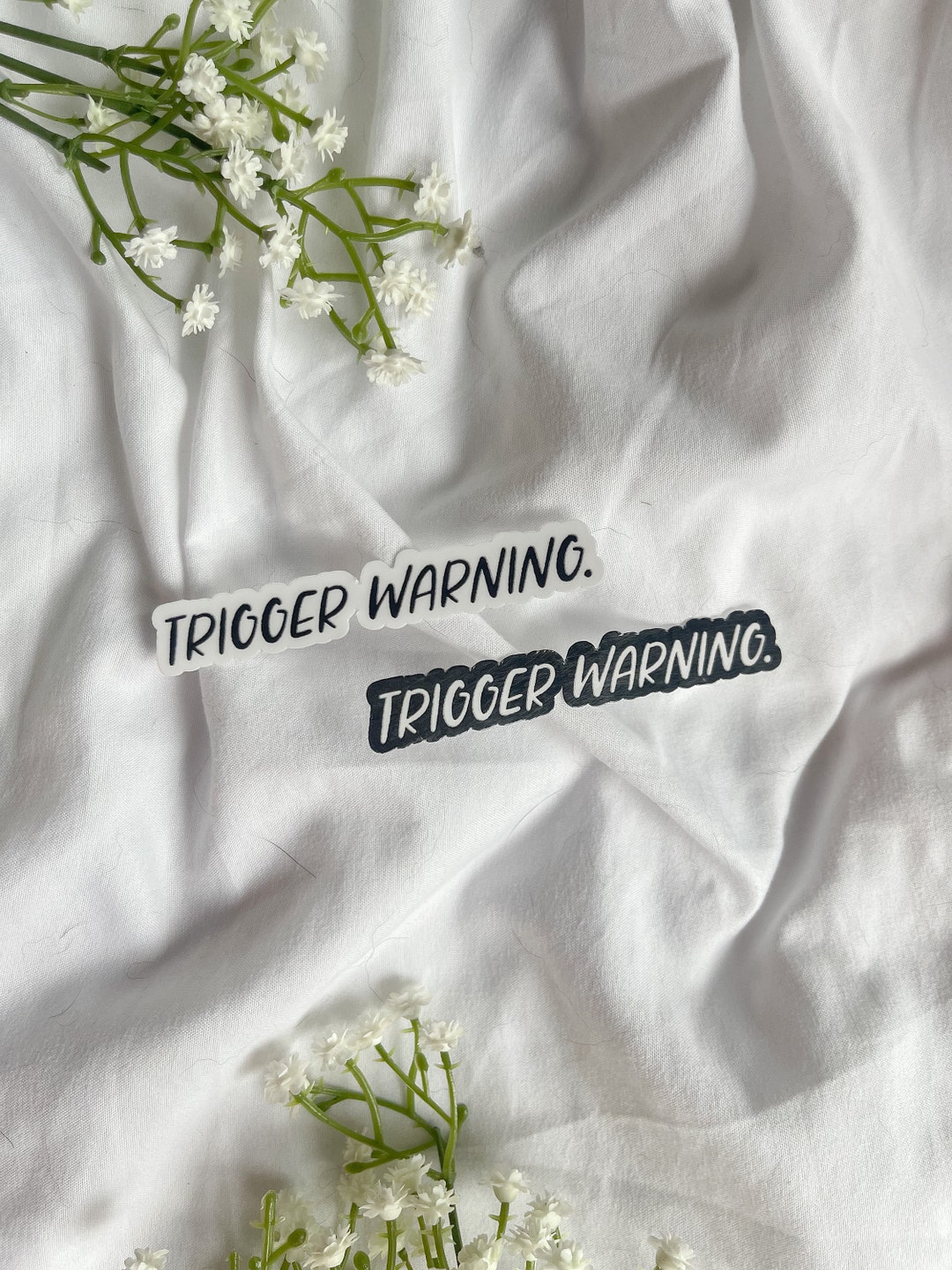Trigger Warning Sticker - Etsy