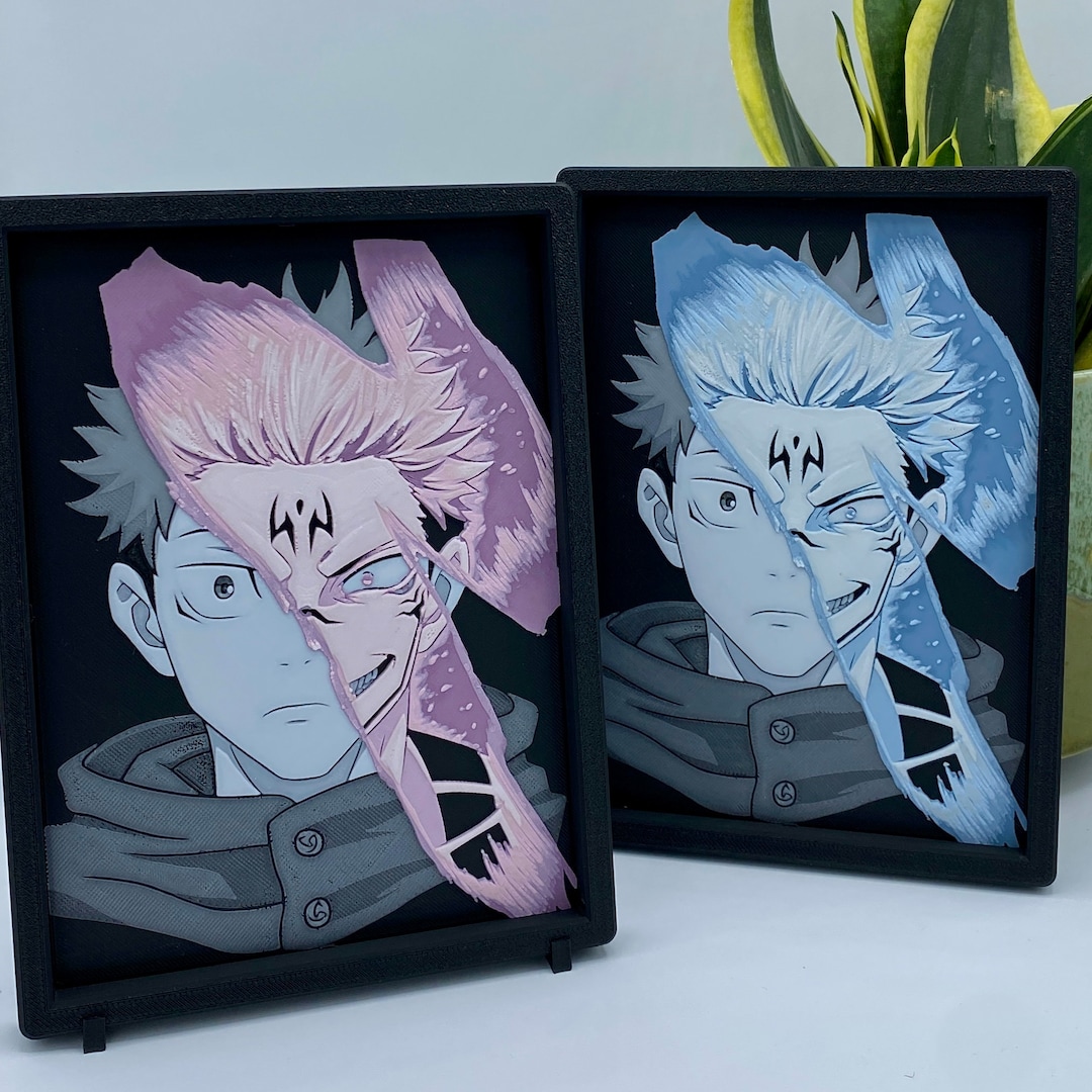 Itadori X Sukuna - 3D Wall Mural - Jujutsu Kaisen - Anime / Manga ...