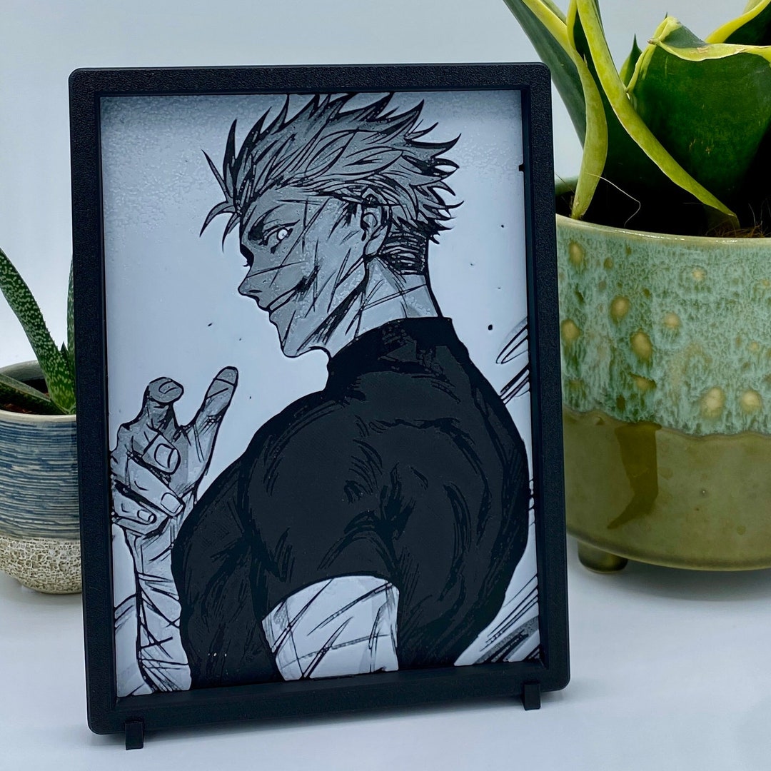 Satoro Gojo - 3D Mural - Jujutsu Kaisen - Anime / Manga Scene (picture ...