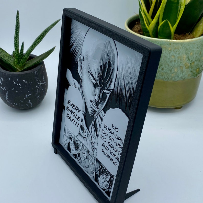 Saitama Workout Motivation One Punch Man Anime / Manga Wall Mural ...