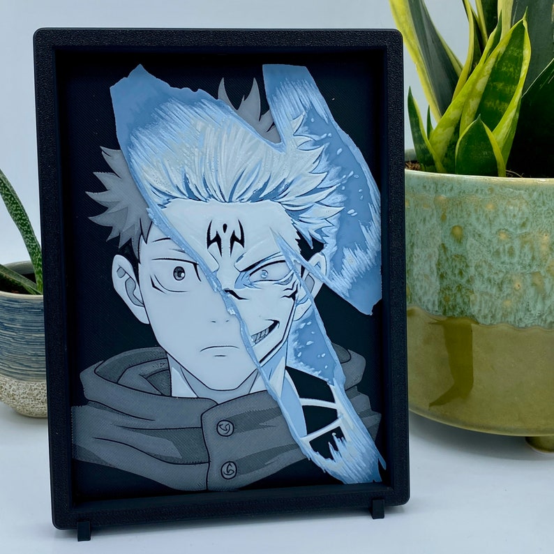 Itadori x Sukuna Imagen de pared 3D Jujutsu Kaisen Anime / Manga Póster ...
