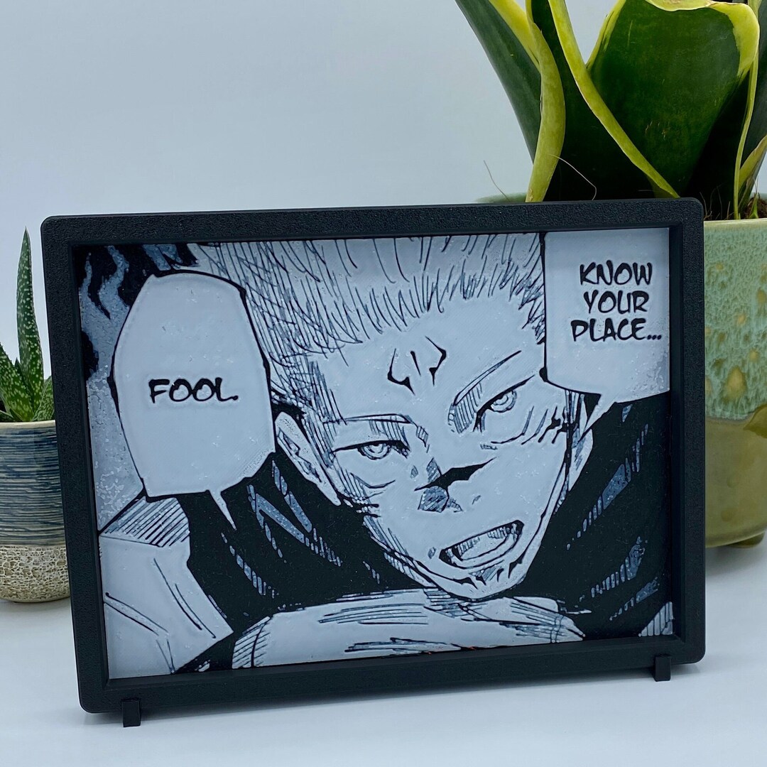 Sukuna - 3D Mural - Jujutsu Kaisen - Anime / Manga Scene Picture Sukuna ...