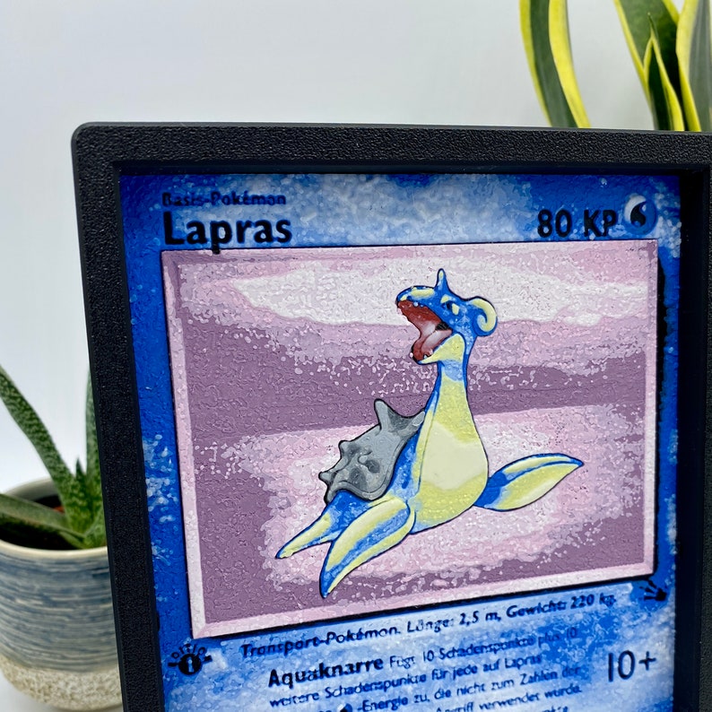 Lapras First Edition - 3D Mural - Pokemon 10/62 (base Set Fossil 1st ...