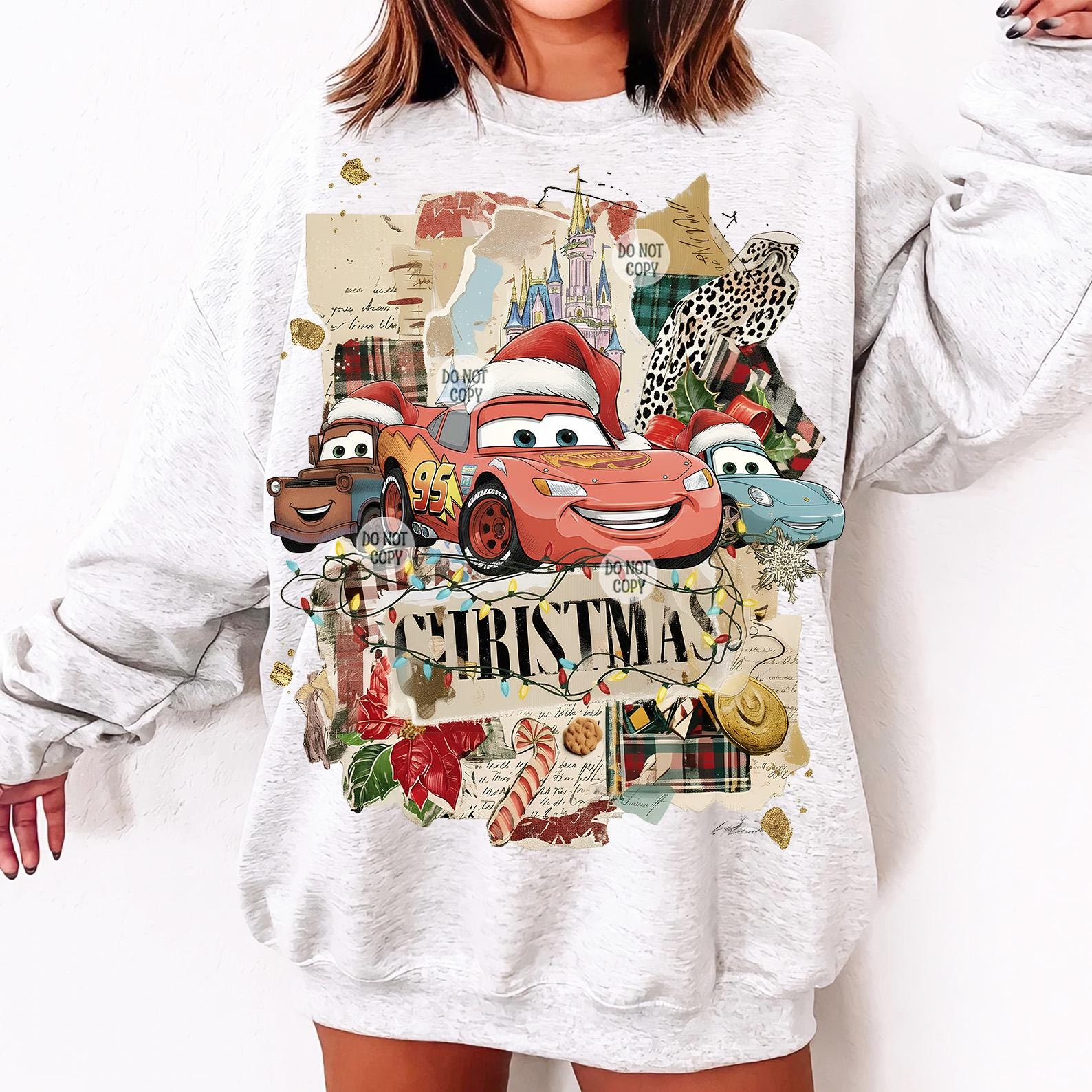 Cars Christmas Collage Png, Cartoon Characters Png, Hand Drawn ...