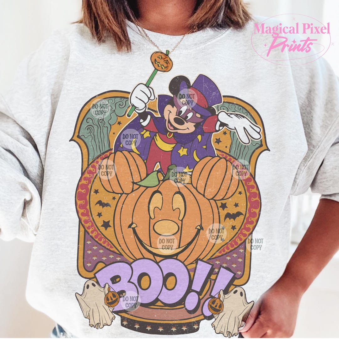 Boo PNG, Mouse and Friend Halloween, Spooky Season, Fall Vibes, Pumpkin ...