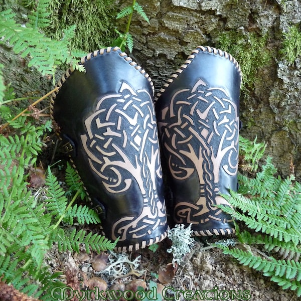 Leather Forearm Armor - Etsy
