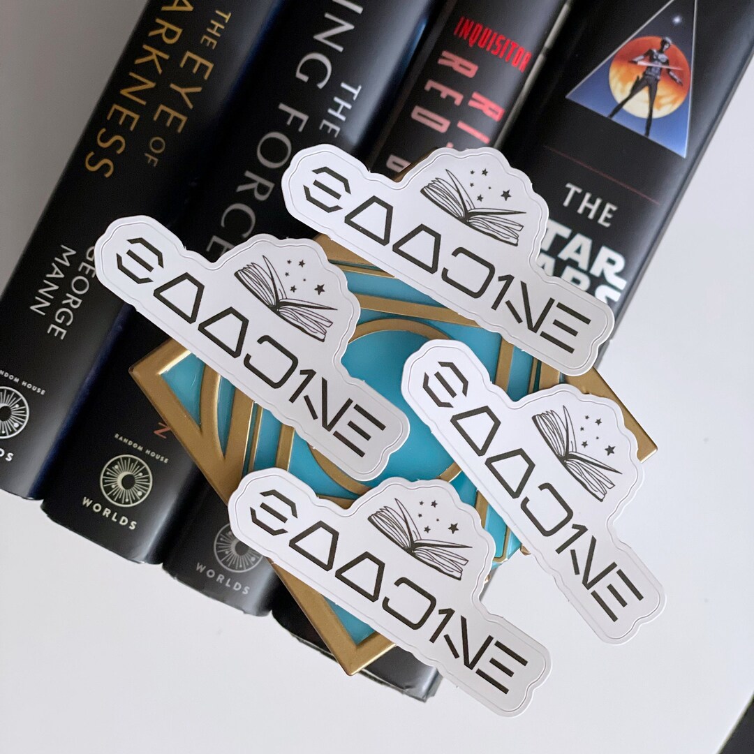 Star Wars Bookish Aurebesh Sticker - Etsy