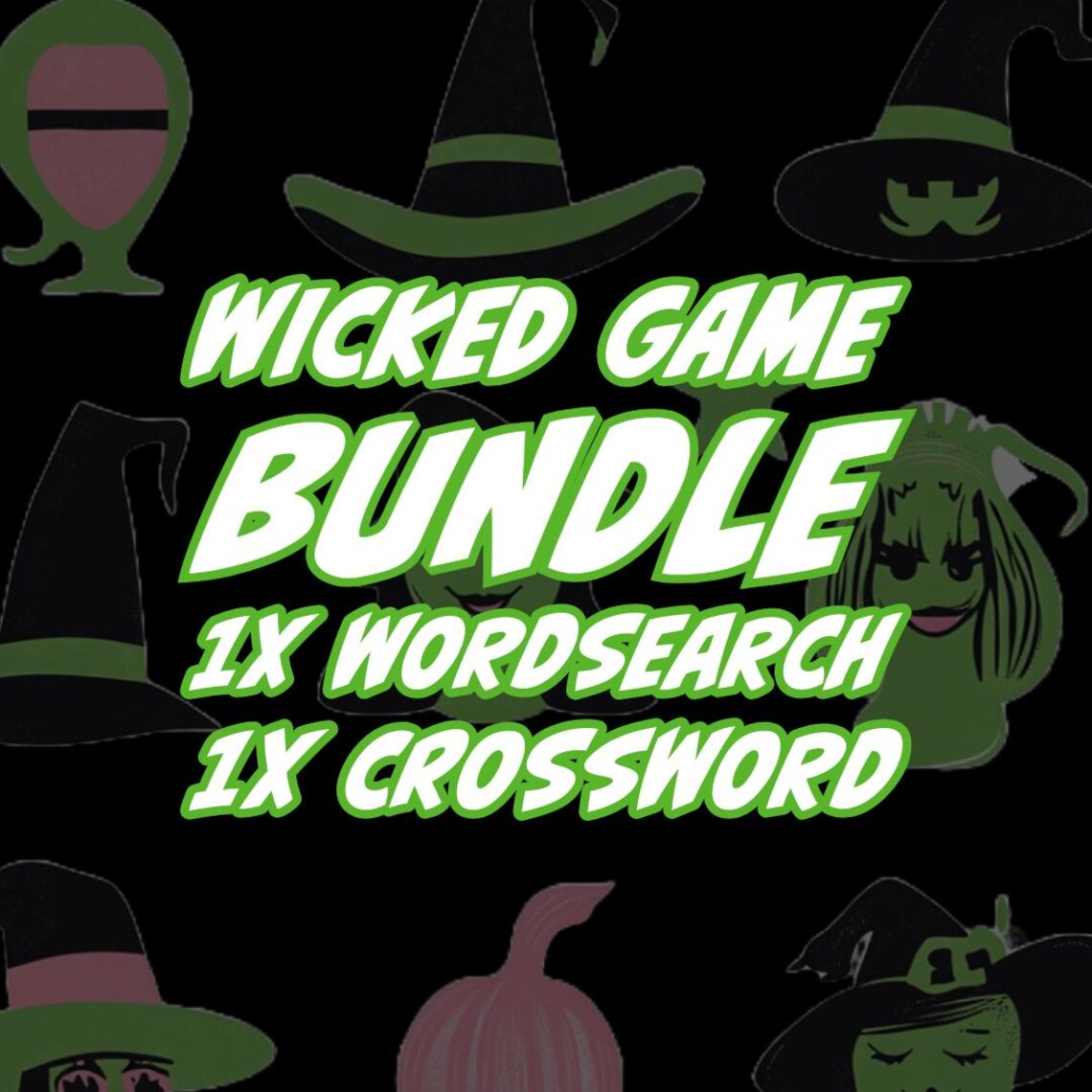 Wicked Musical Printable Wordsearch & Crossword Fun – Puzzle for ...
