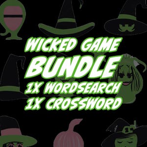 Wicked Musical Printable Wordsearch & Crossword Fun – Puzzle for ...