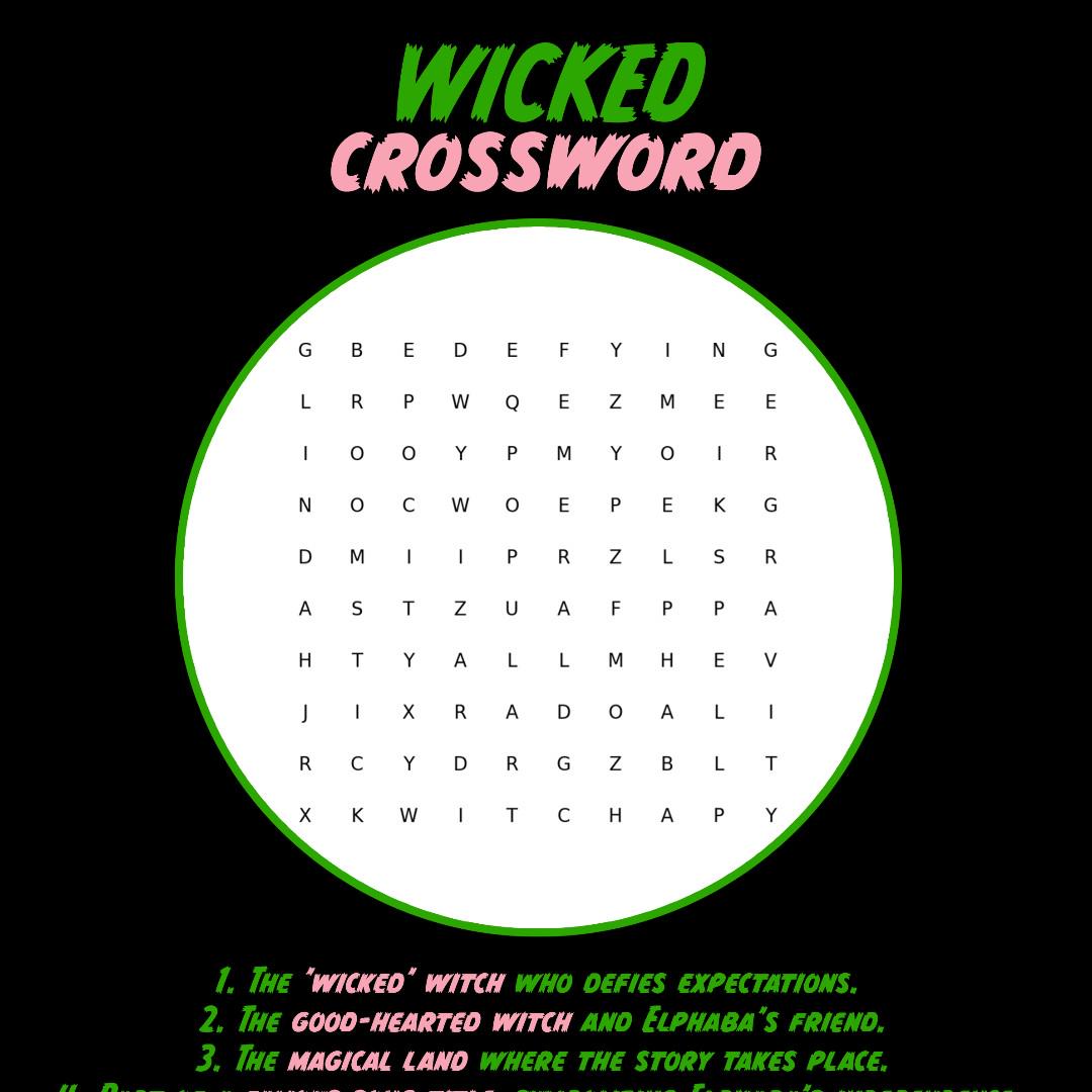Wicked Games Bundle: Wordsearch & Crossword Puzzle (digital Download ...