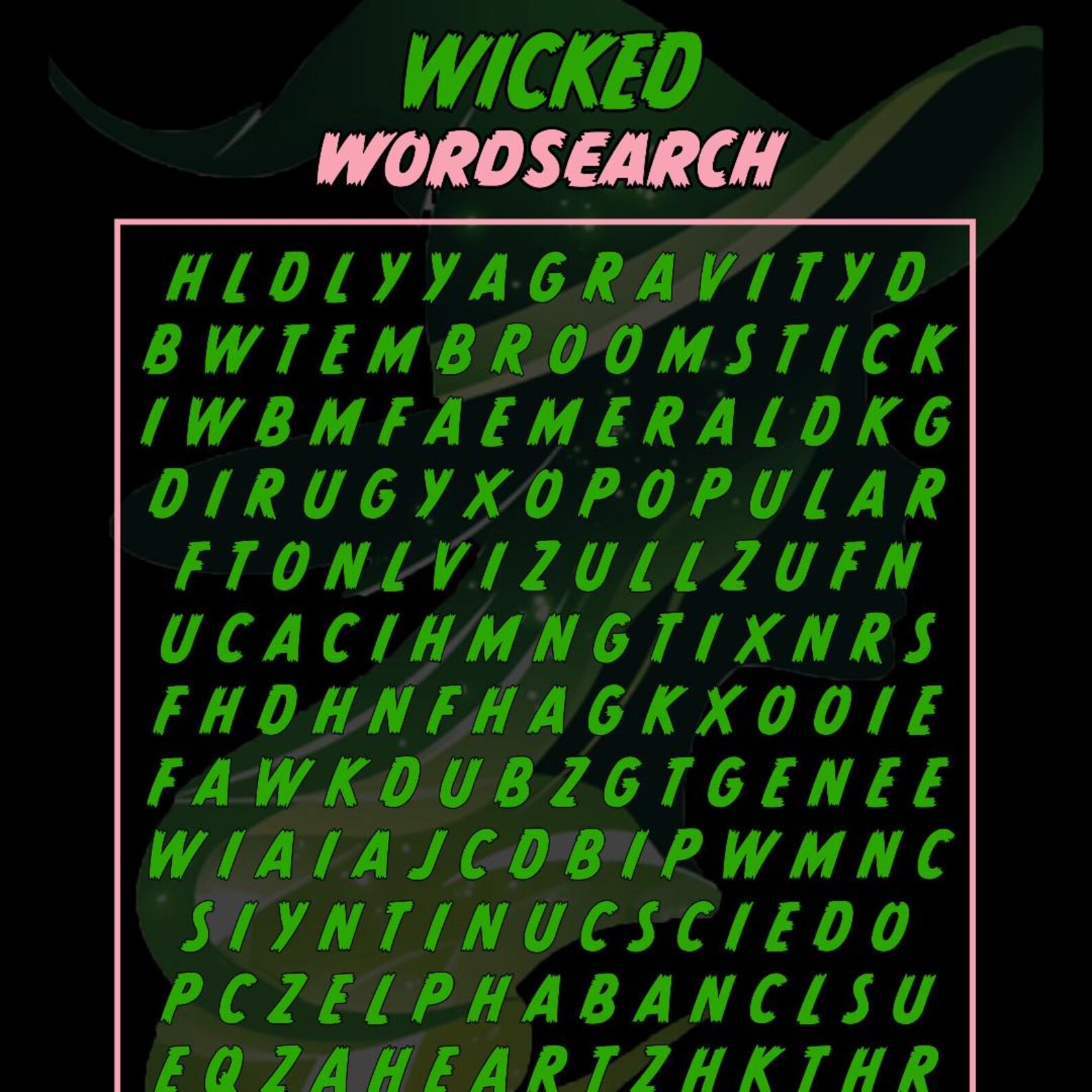 Wicked Games Bundle: Wordsearch & Crossword Puzzle (digital Download ...