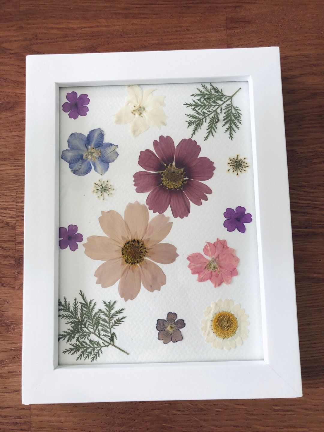 Natural Dried Flowers Frame - Etsy