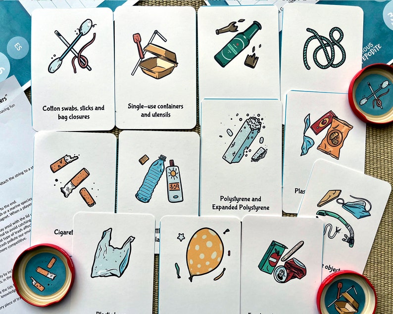 Marine Litter Study Activities, Recycling Montessori Flashcards ...