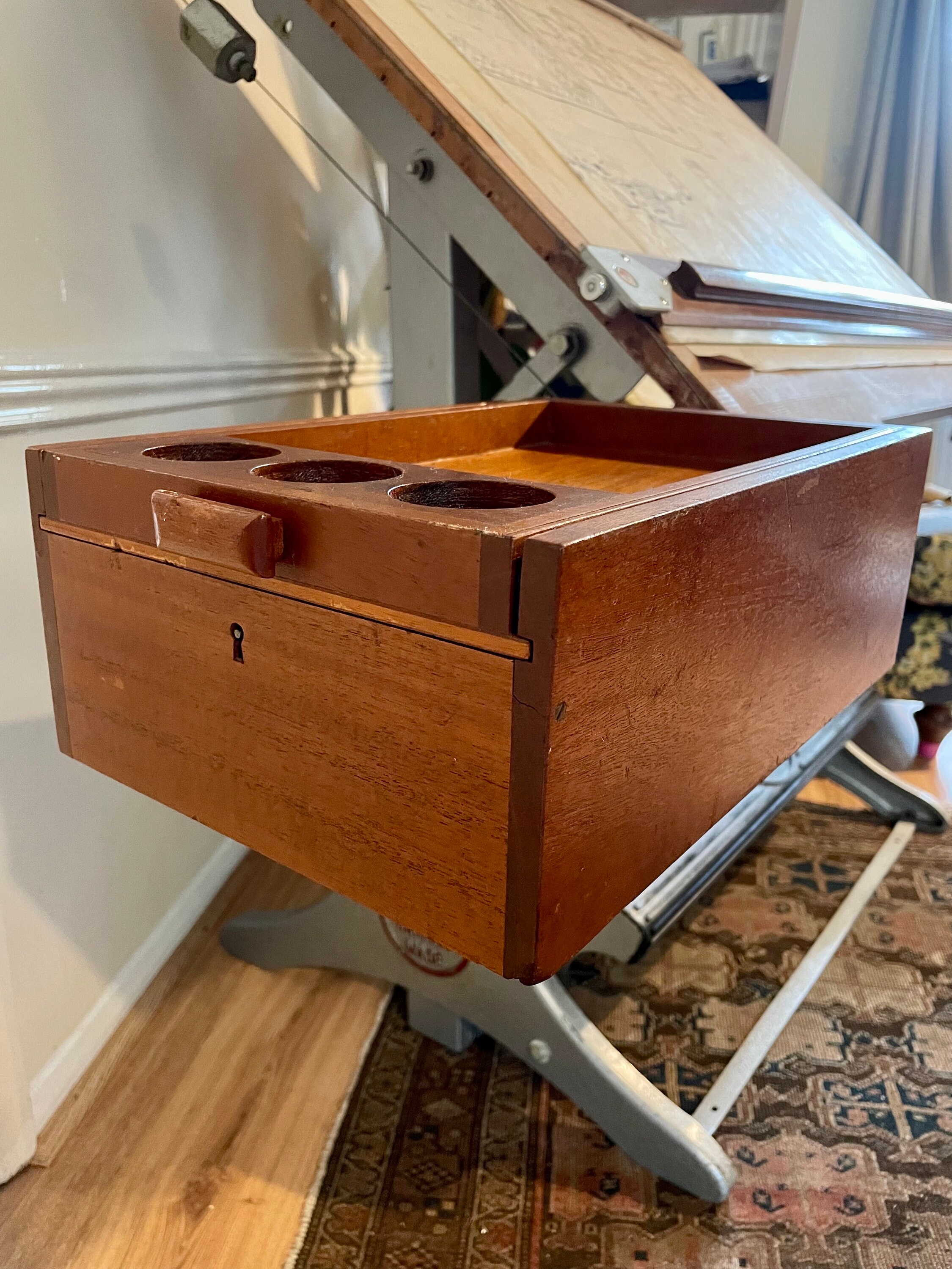 Admel 1950s Drafting Table Adjustable Drafting Board - Etsy