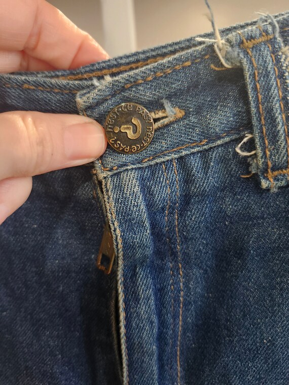 Monique Jeans // Vintage 1970's Straight Leg Denim Je… - Gem