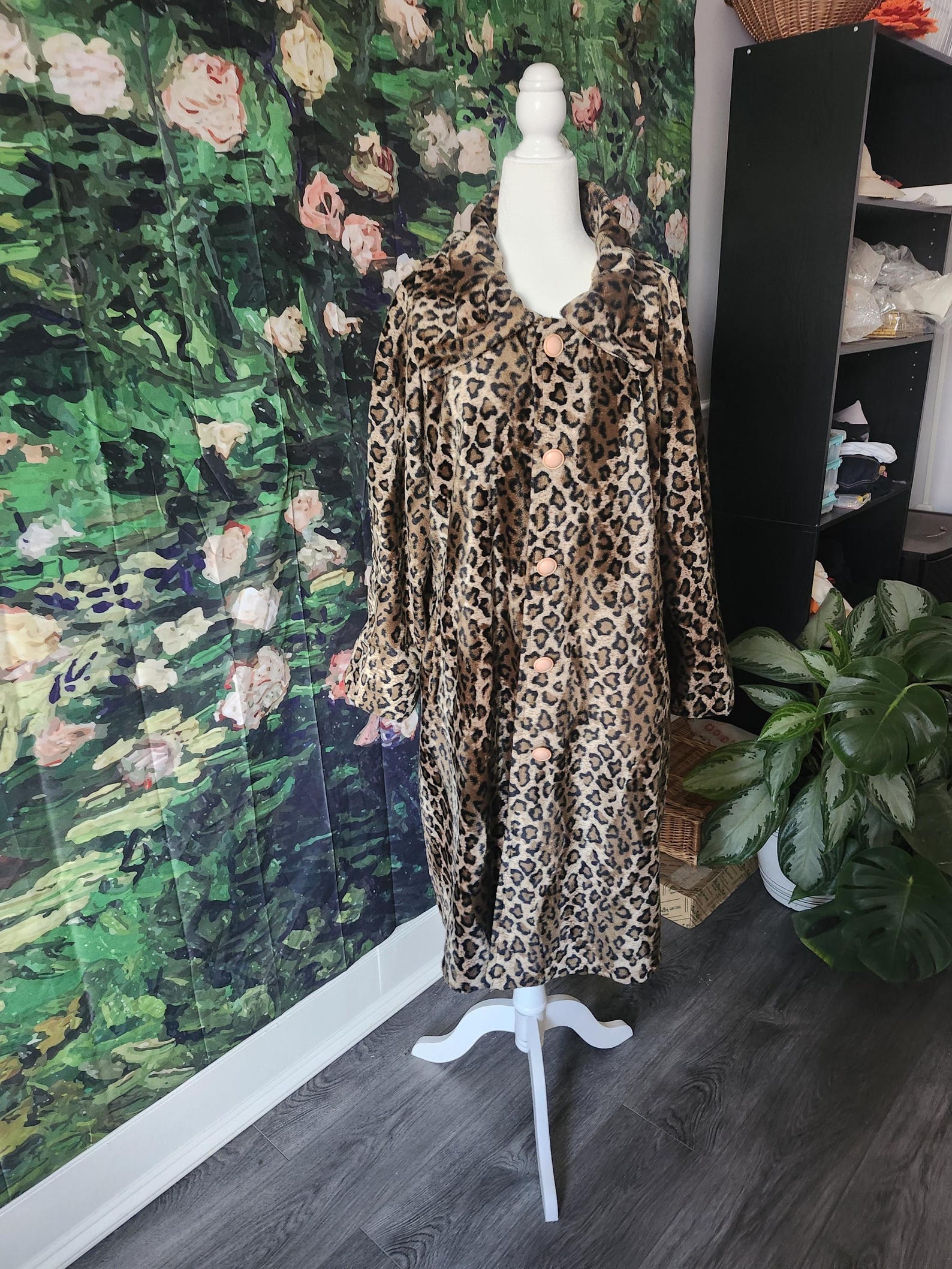 Cleo Coat // Vintage 1950's FAB Leopard Print Reversible Coat - Etsy