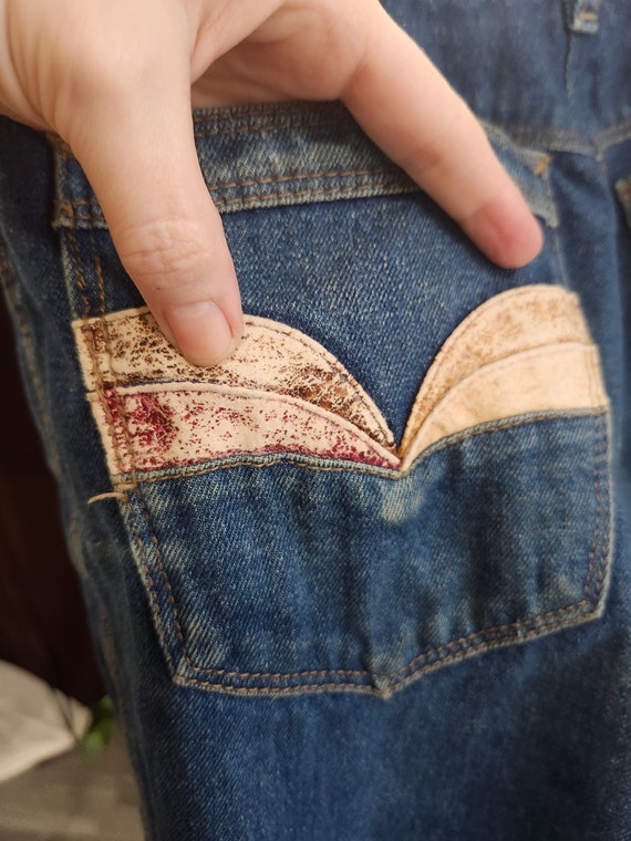 Monique Jeans // Vintage 1970's Straight Leg Denim Je… - Gem