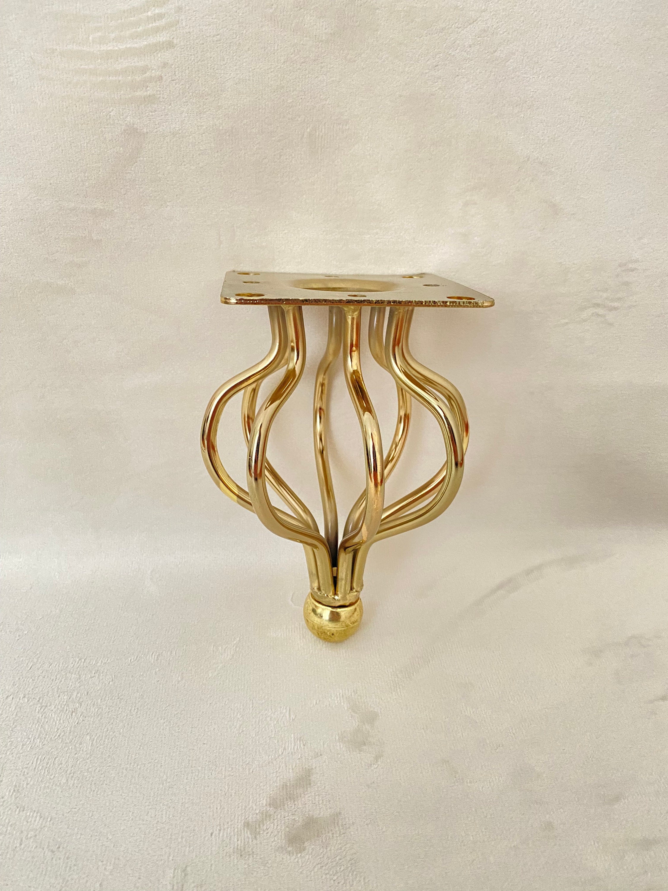 4x Gold Metal Legs, Furniture Legs, Cabinet Legs, Furniture Feets ...