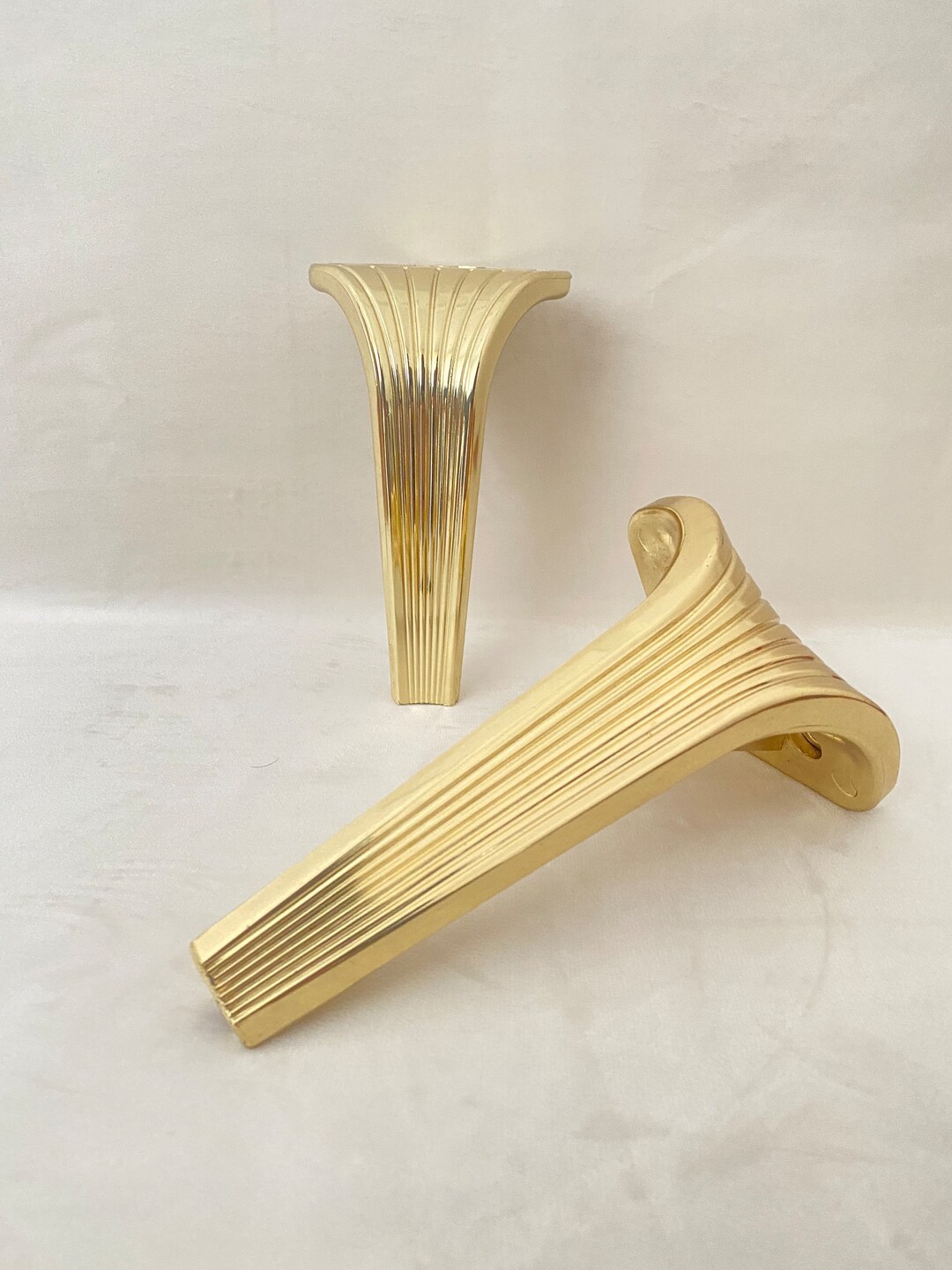 4x Gold&silver Legs, Legs, Furniture Legs, Cabinet Legs, Furniture ...