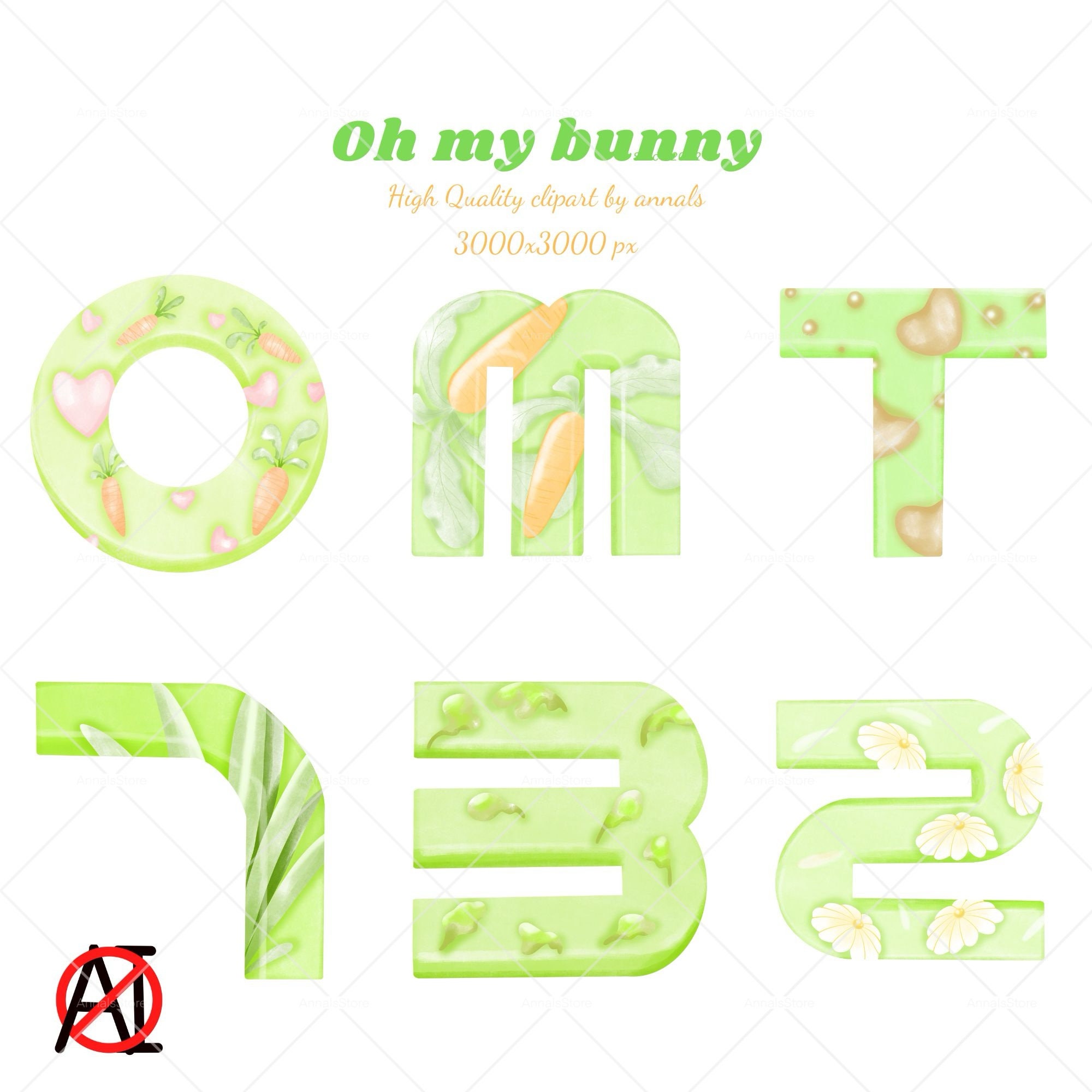 Rabbit Alphabet, Birthday Alphabet, Alphabet Clipart, Party Alphabet ...