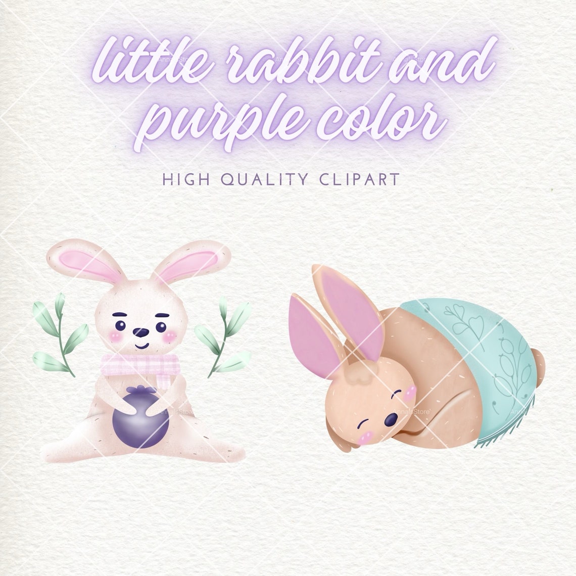 Watercolor Wetlands Clipart, Cute Swamp Clipart, Cute Rabbit Clipart ...