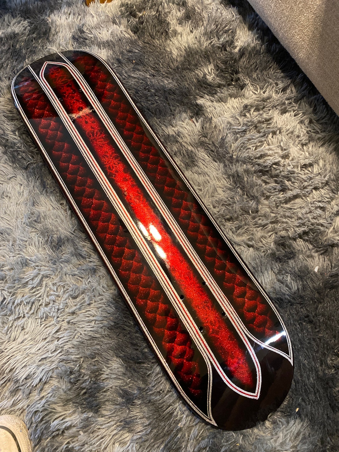 Metal Flaked Skateboard Deck - Etsy