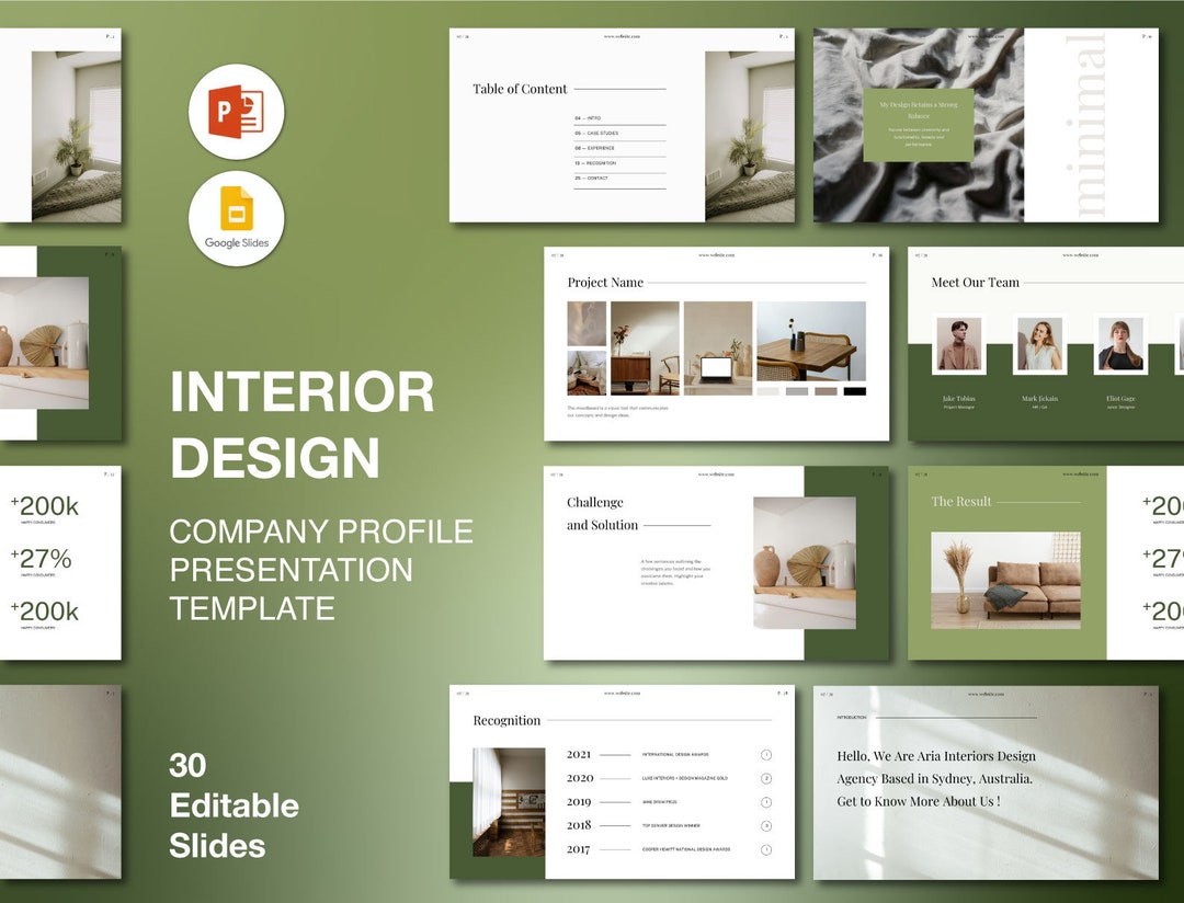 Interior Design Presentation | Interior Design Project Template ...