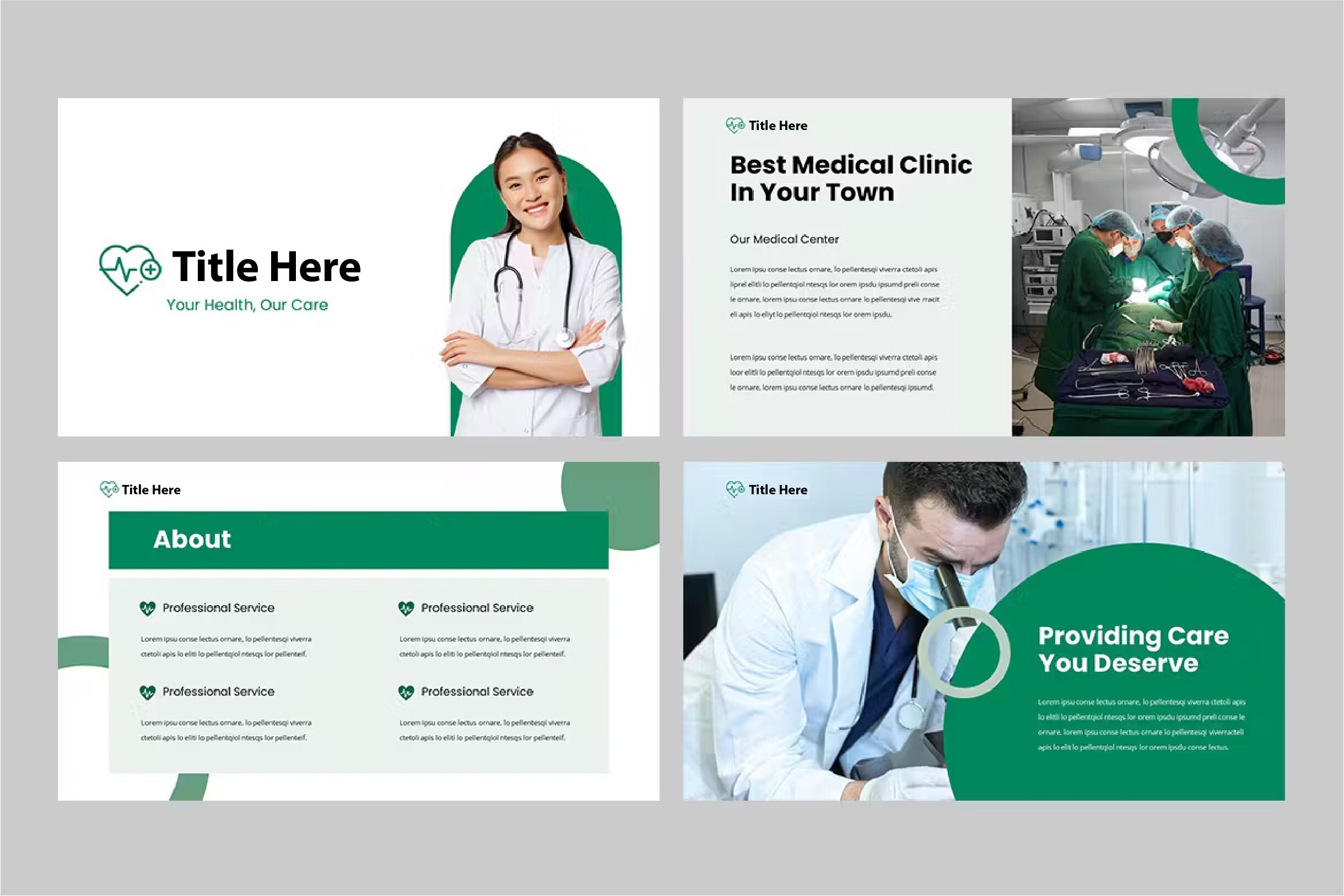 Corporate Healthcare Presentation Template - Editable Powerpoint/google ...