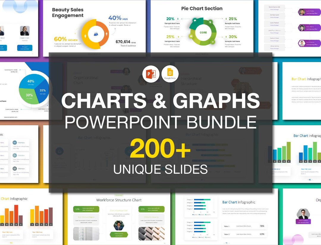 Editable Charts and Graphs Powerpoint Template: 200+ Data Infographics ...